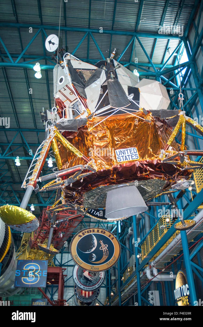 USA, Florida, Titusville, Kennedy Space Center, Apollo/Saturn V center ...