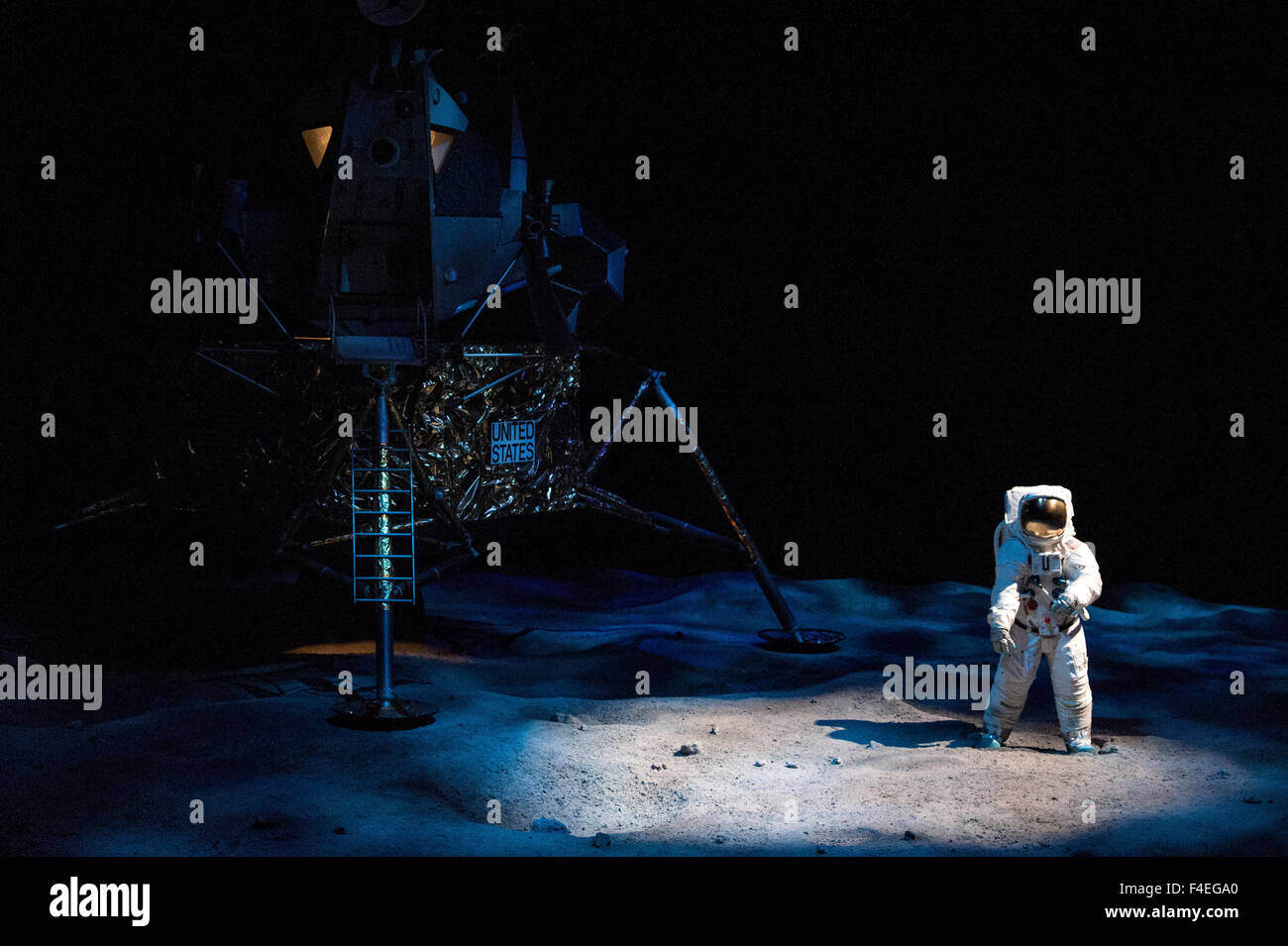 USA, Florida, Titusville, Kennedy Space Center, Apollo/Saturn V center ...