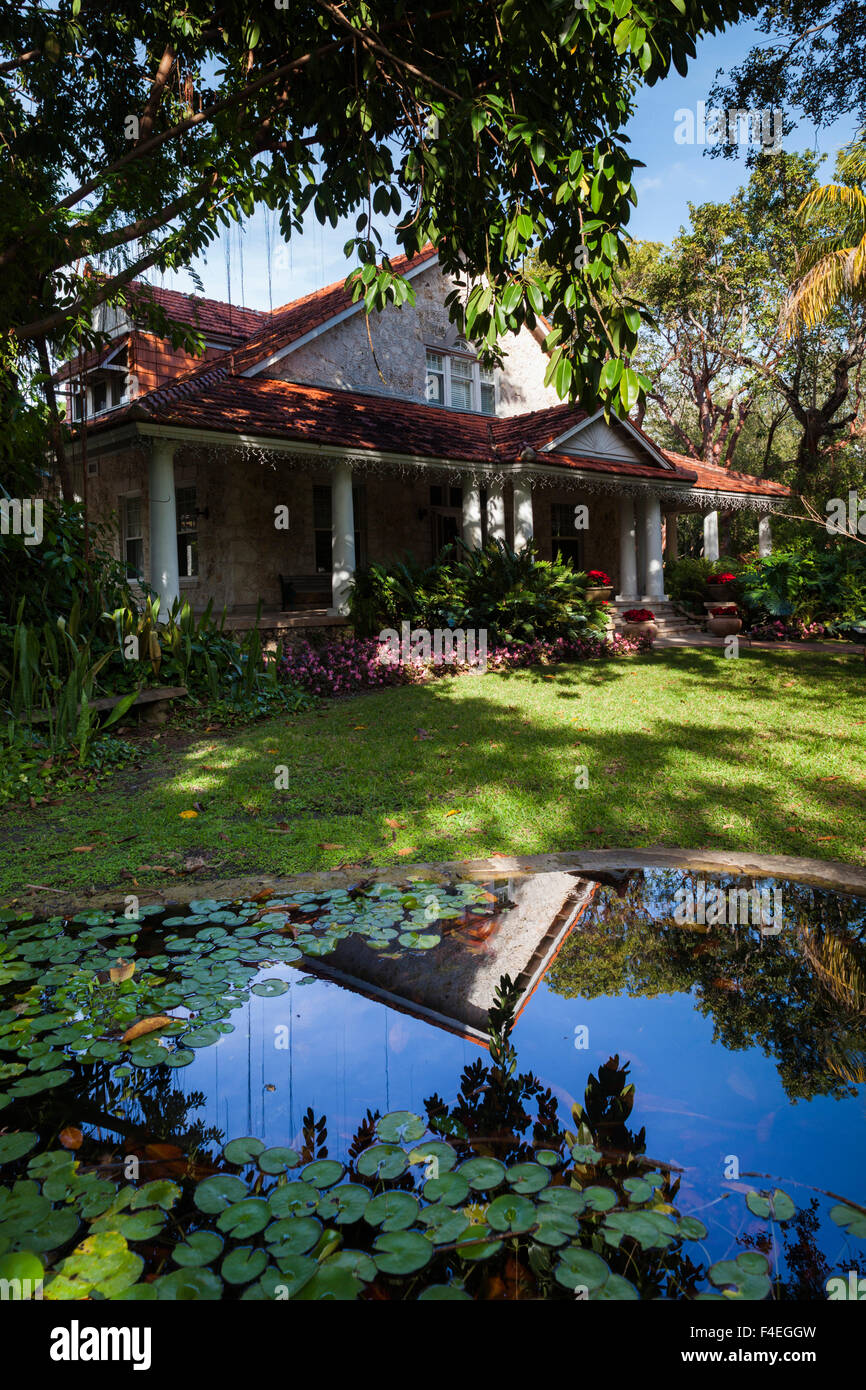 USA, Florida, Coral Gables, The Merrick House, former home of town ...