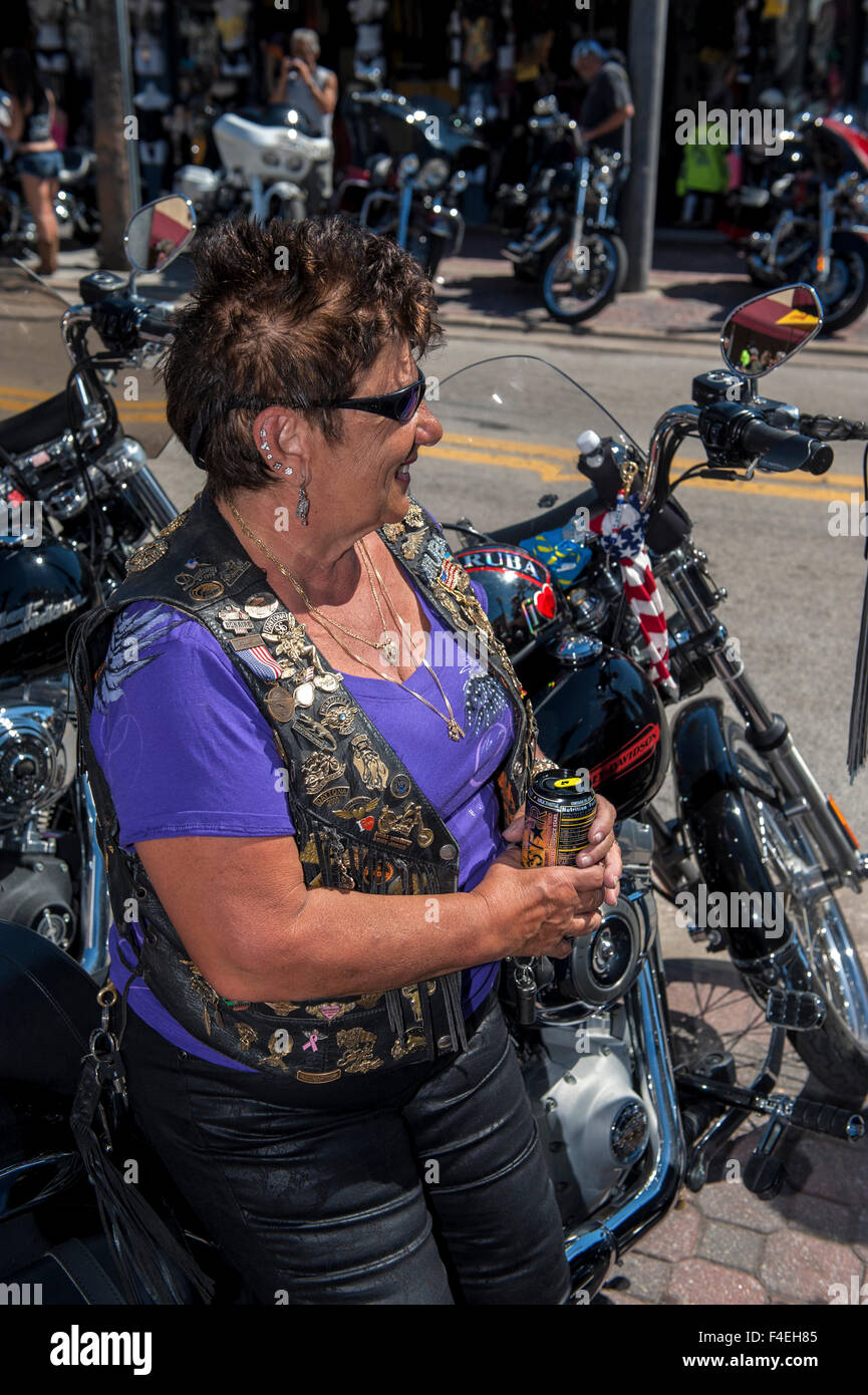 Florida daytona beach main street bike week hi-res stock photography ...