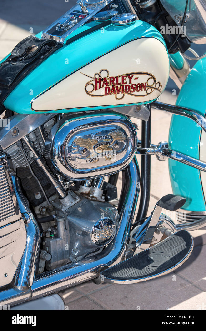 USA, Florida, Daytona Beach, Harley Davidson bike, bike week Stock ...