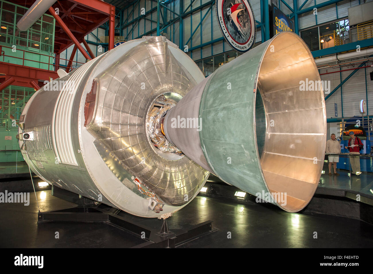 USA, Florida, Titusville, Kennedy Space Center, Apollo/Saturn V center ...