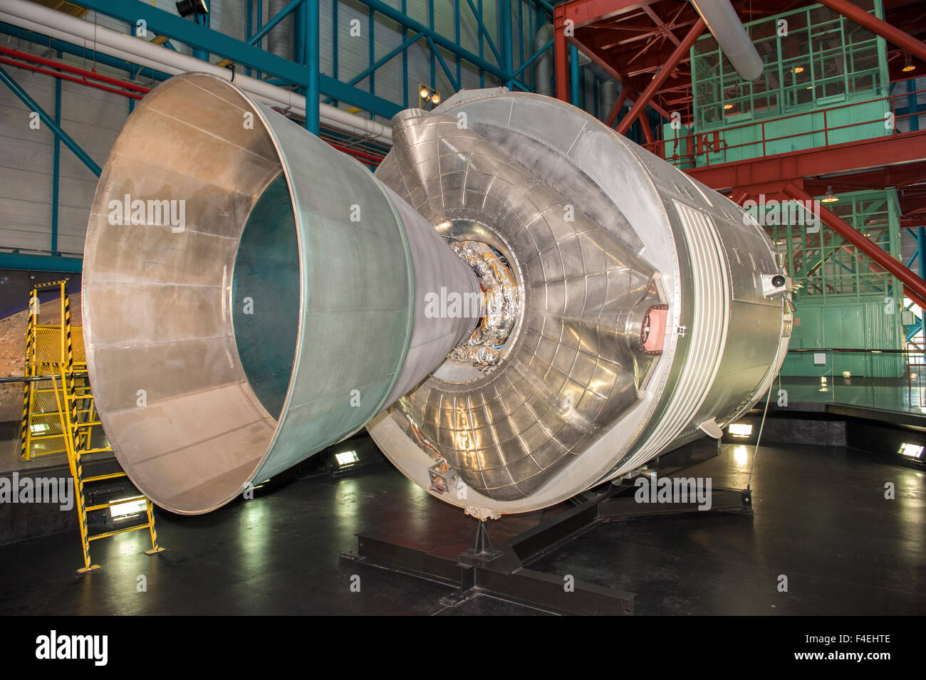 USA, Florida, Titusville, Kennedy Space Center, Apollo/Saturn V center ...