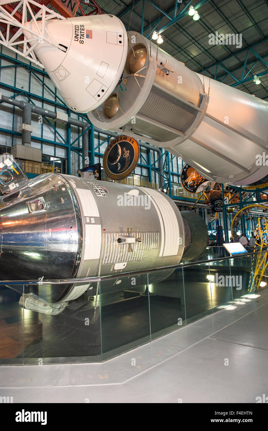 USA, Florida, Titusville, Kennedy Space Center, Apollo/Saturn V center ...