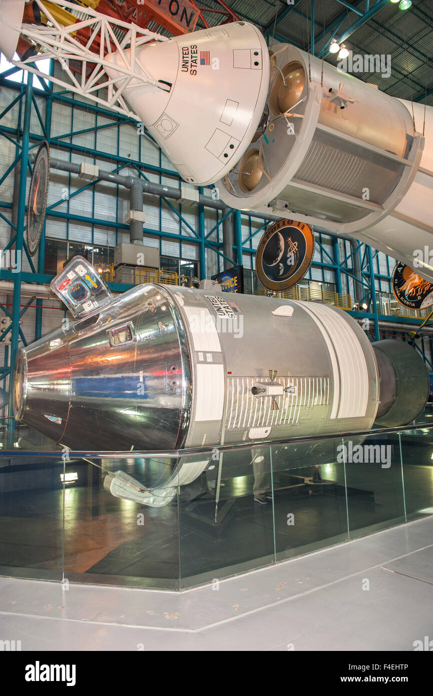 USA, Florida, Titusville, Kennedy Space Center, Apollo/Saturn V center ...