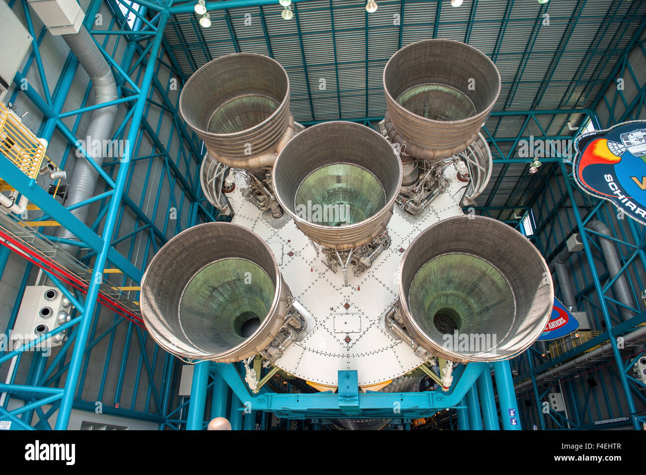 USA, Florida, Titusville, Kennedy Space Center, Apollo/Saturn V center ...