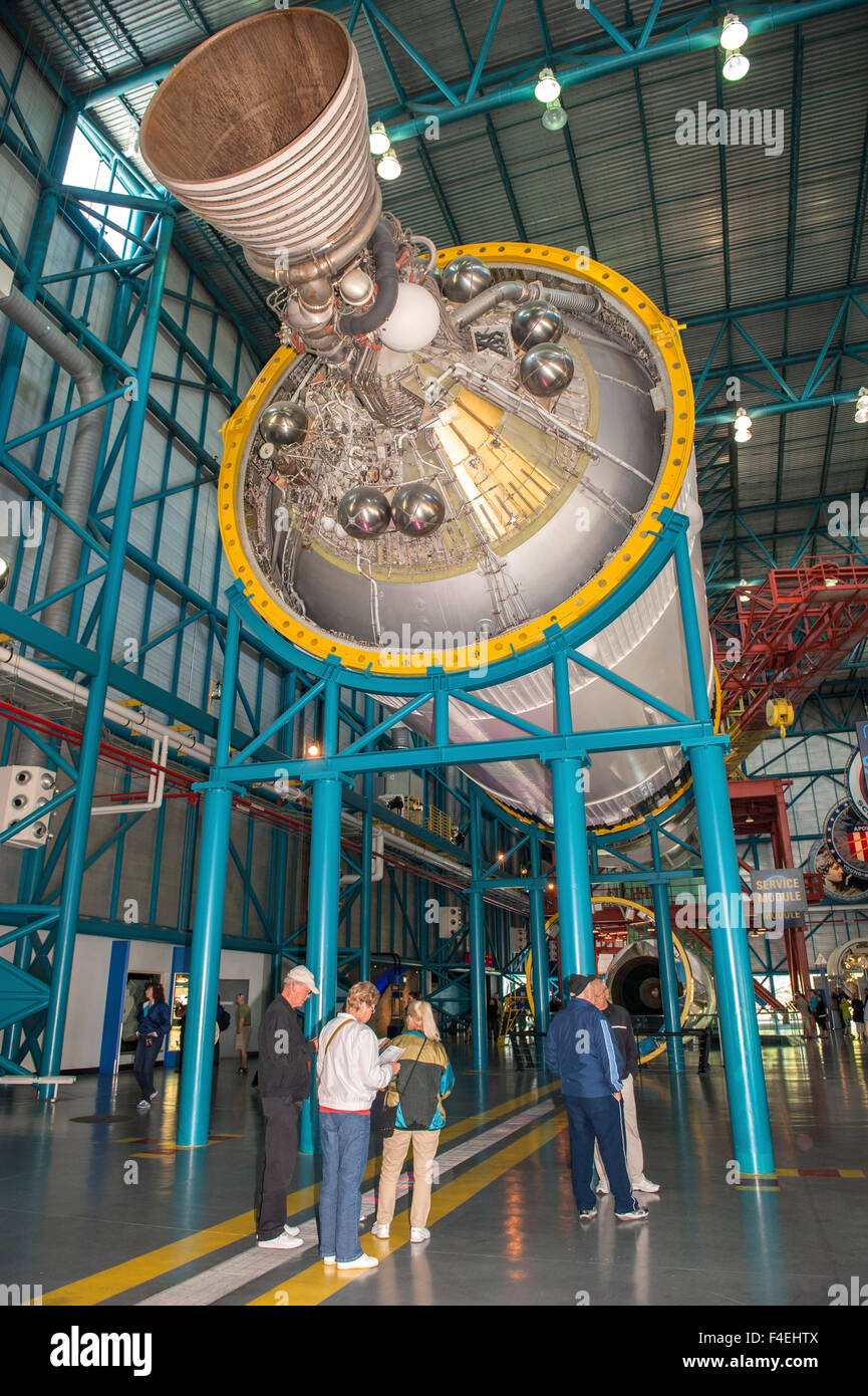 USA, Florida, Titusville, Kennedy Space Center, Apollo/Saturn V center ...