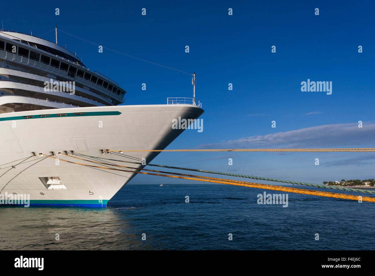 USA, Florida, Florida Keys, Key West, cruise ship, Key West Seaport ...