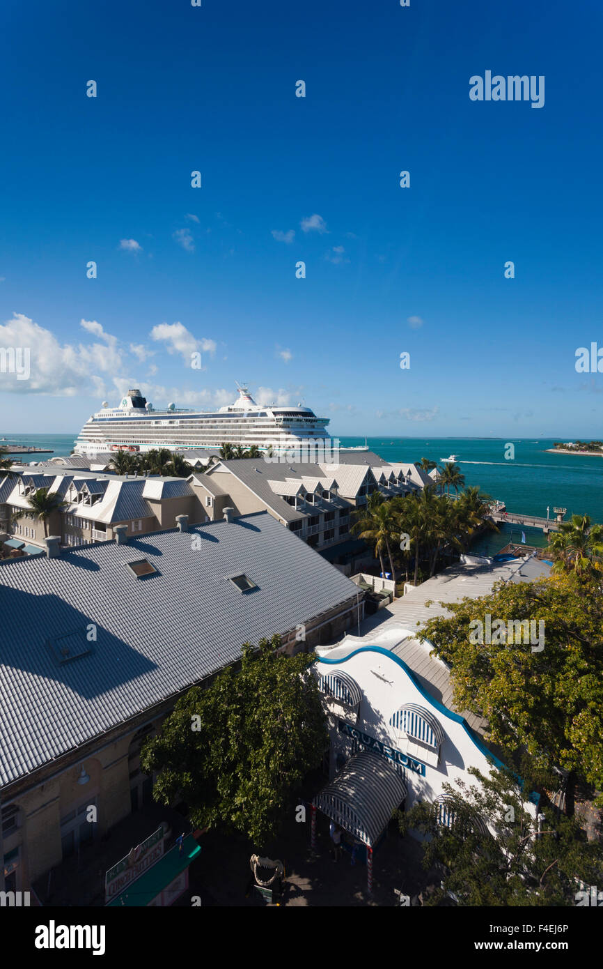 USA, Florida, Florida Keys, Key West, elevated town view Stock Photo ...