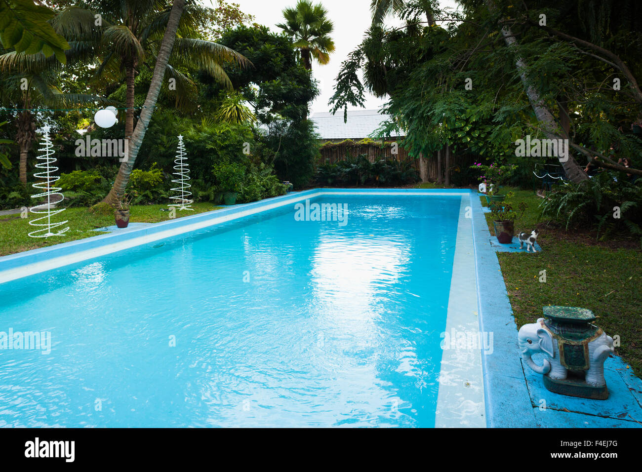 USA, Florida, Florida Keys, Key West, Hemingway House, former residence ...