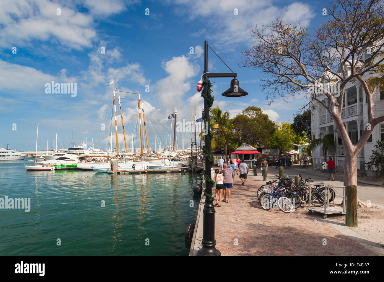 USA, Florida, Florida Keys, Key West, Key West Historic Seaport Stock ...