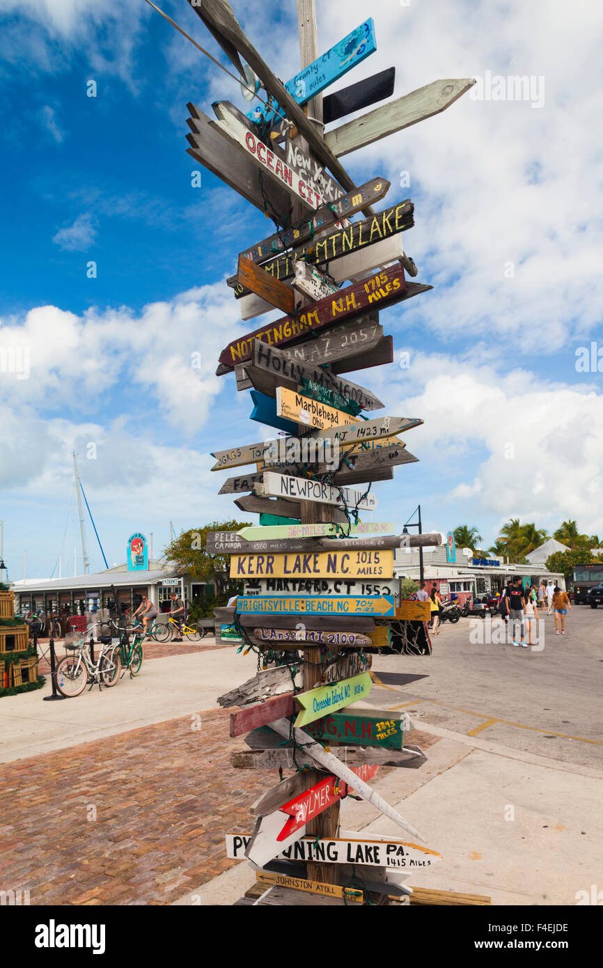 USA, Florida, Florida Keys, Key West, seaport sign Stock Photo - Alamy