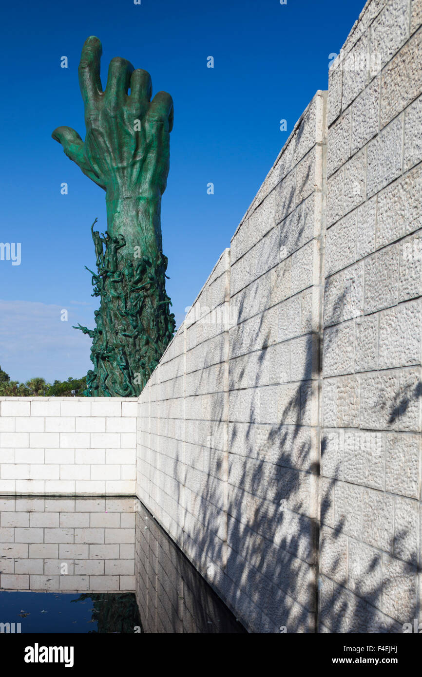 USA, Florida, Miami Beach, Holocaust Memorial, arm sculpture Stock ...