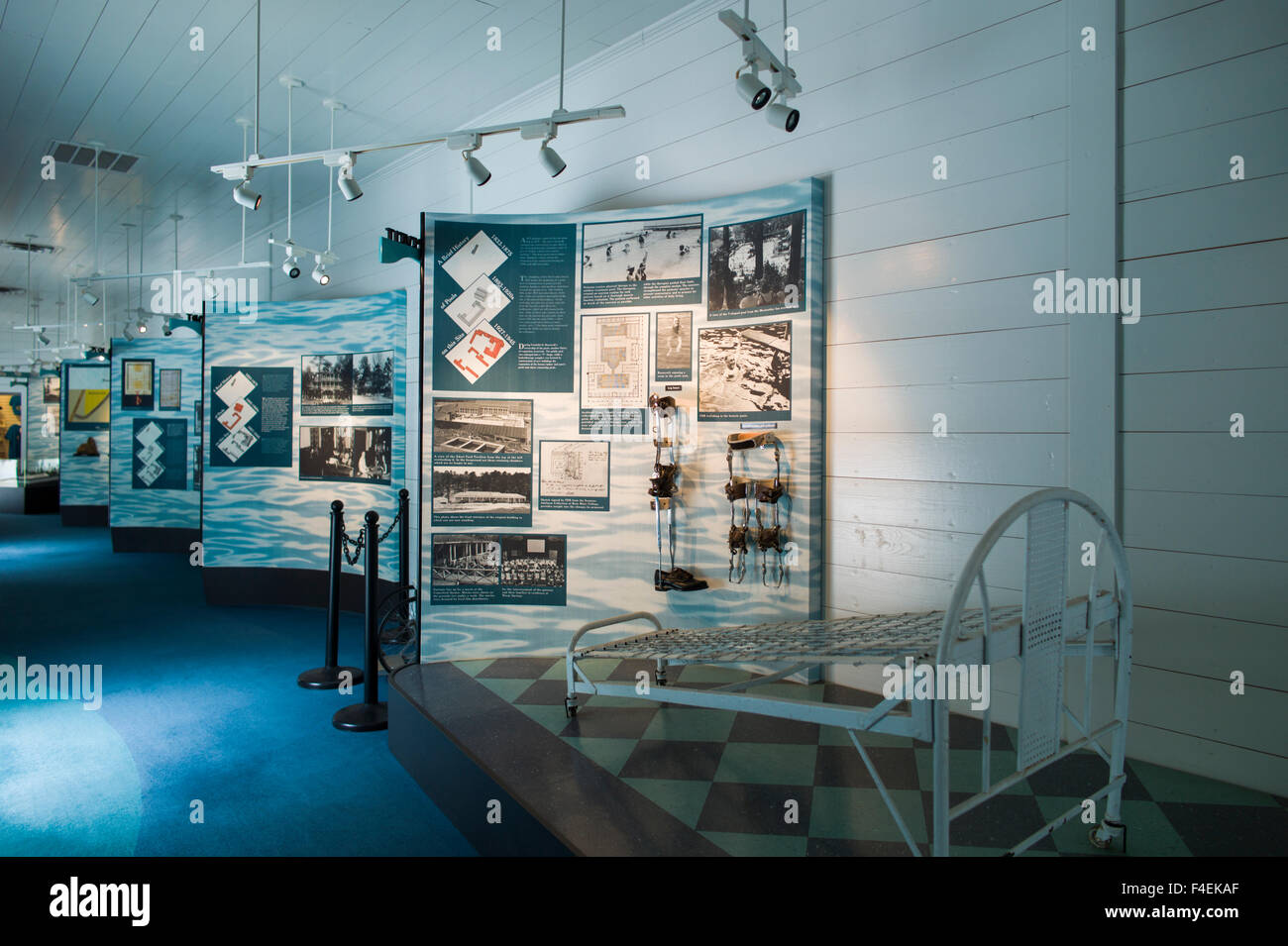 Georgia, Warm Springs, Historic Pools Complex, hydro-therapy pools used ...