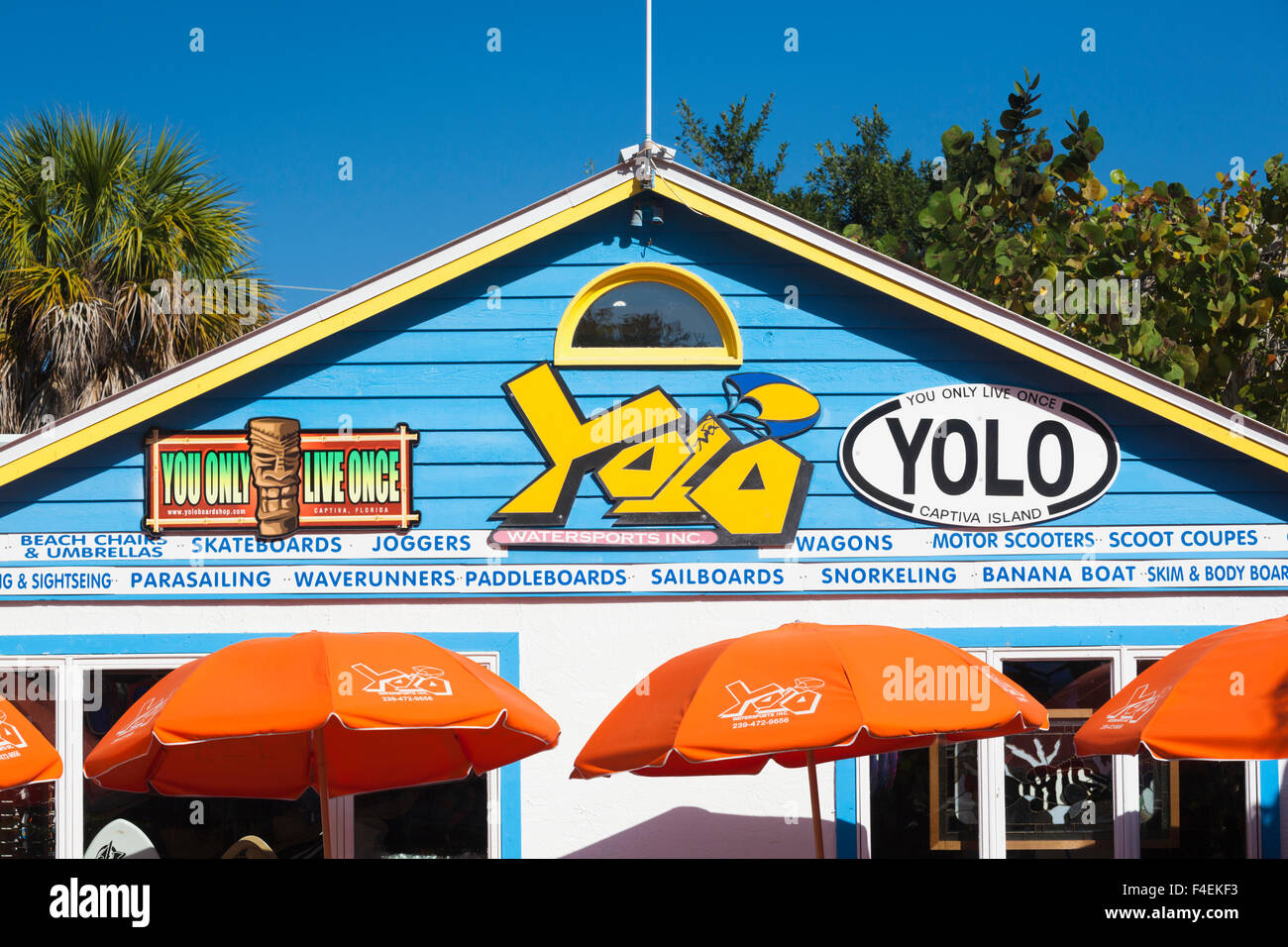 USA, Florida, Gulf Coast, Captiva Island, The Yolo Store Stock Photo - Alamy