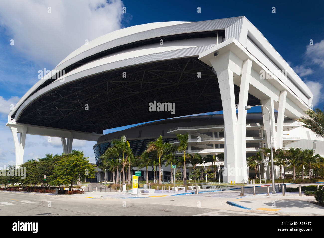 USA, Florida, Miami, New Marlins Ballpark, baseball stadium Stock Photo ...