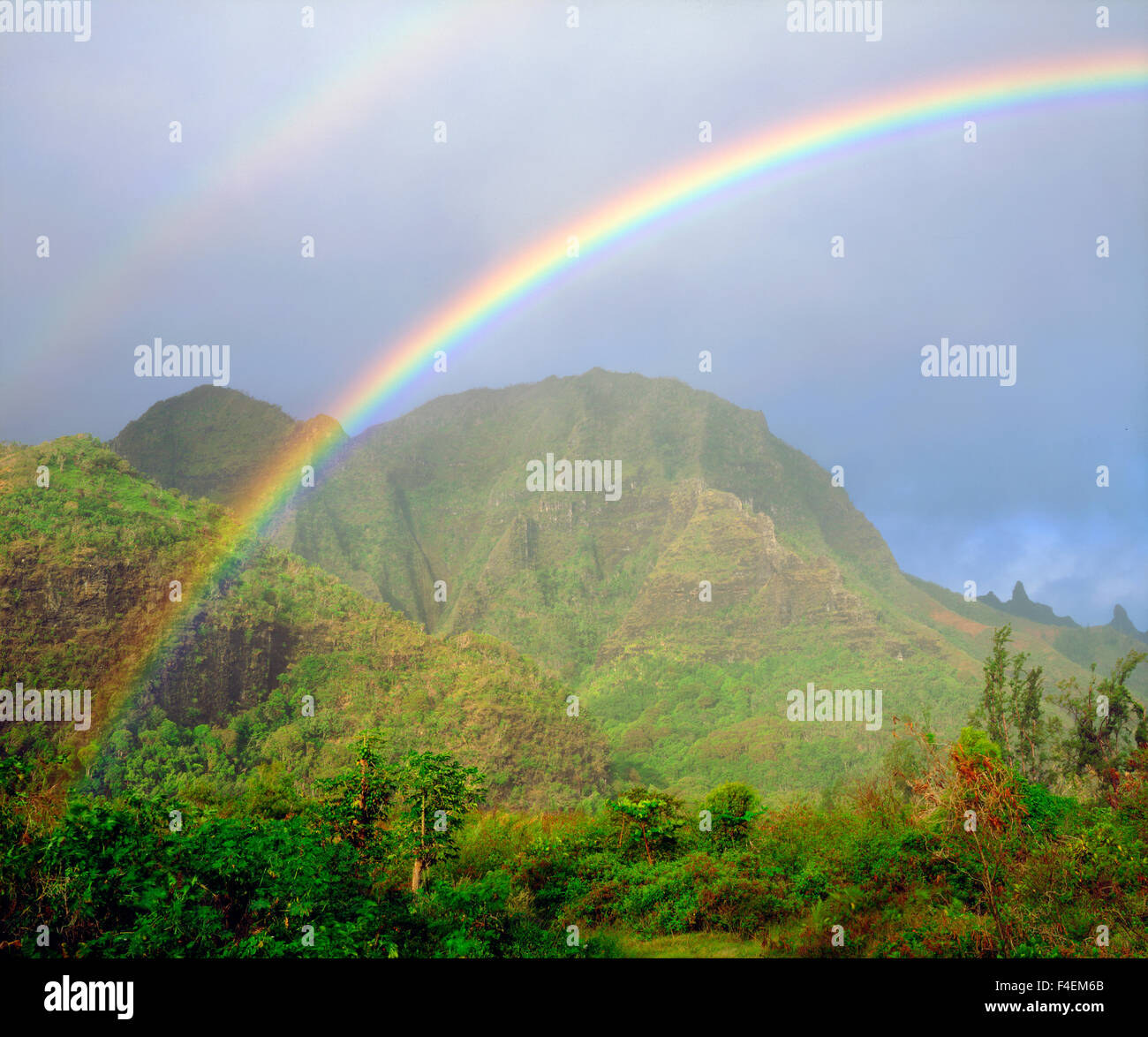 USA, Hawaii, Kauai. Hawaiian Rainbow. Credit as: Christopher Talbot ...