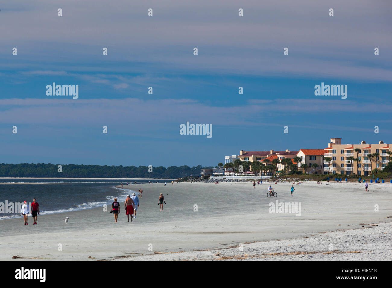 Georgia, St. Simons Island, beach view Stock Photo - Alamy