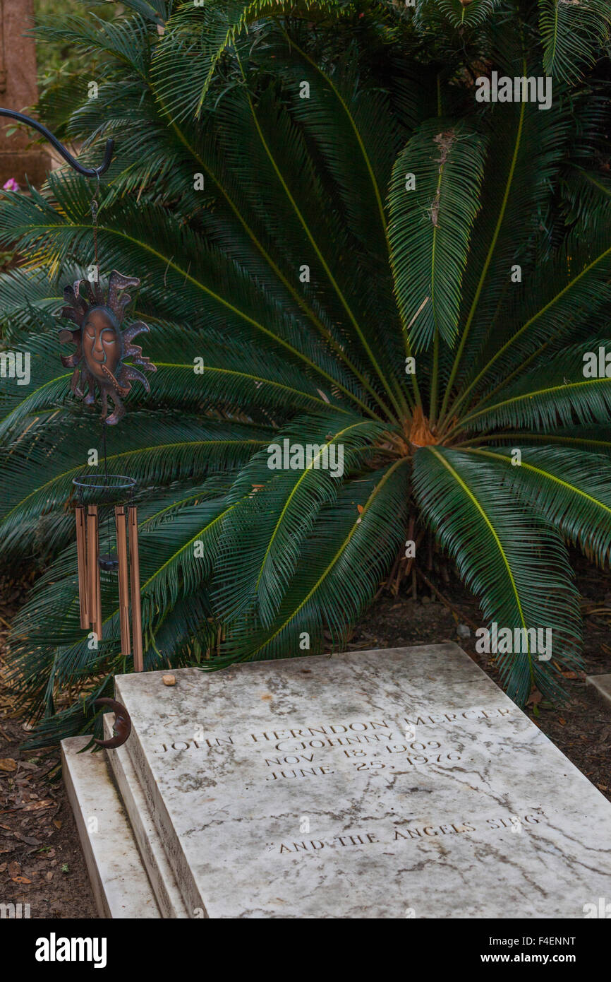 Georgia, Savannah, Bonaventure Cemetery, grave of Johnny Mercer ...