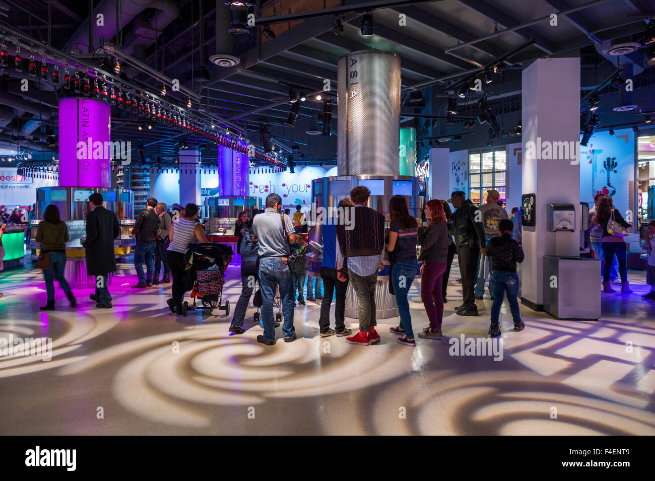 Georgia, Atlanta, Coca Cola World, museum to Coca Cola, interior ...