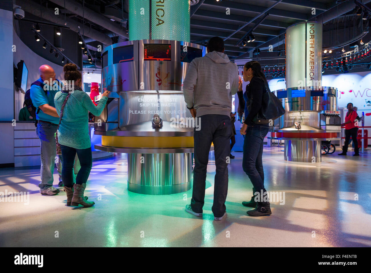 Georgia, Atlanta, Coca Cola World, museum to Coca Cola, interior ...