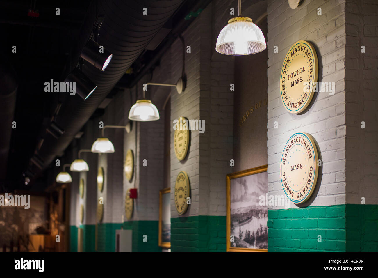 Massachusetts, Lowell National Historic Park, Boott Cotton Mills Museum ...