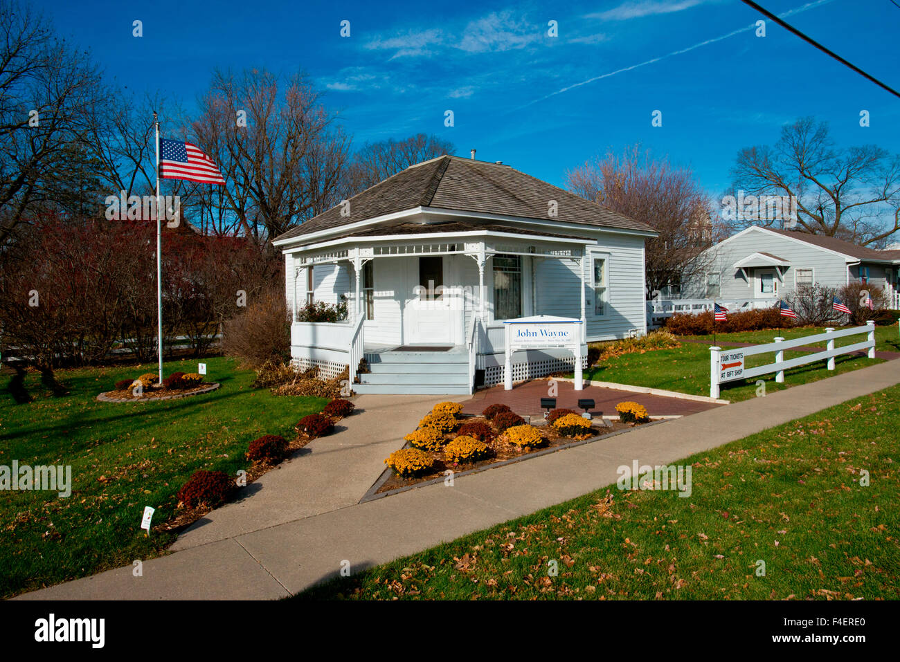 USA, Iowa, Winterset. John Wayne birthplace (Large format sizes ...