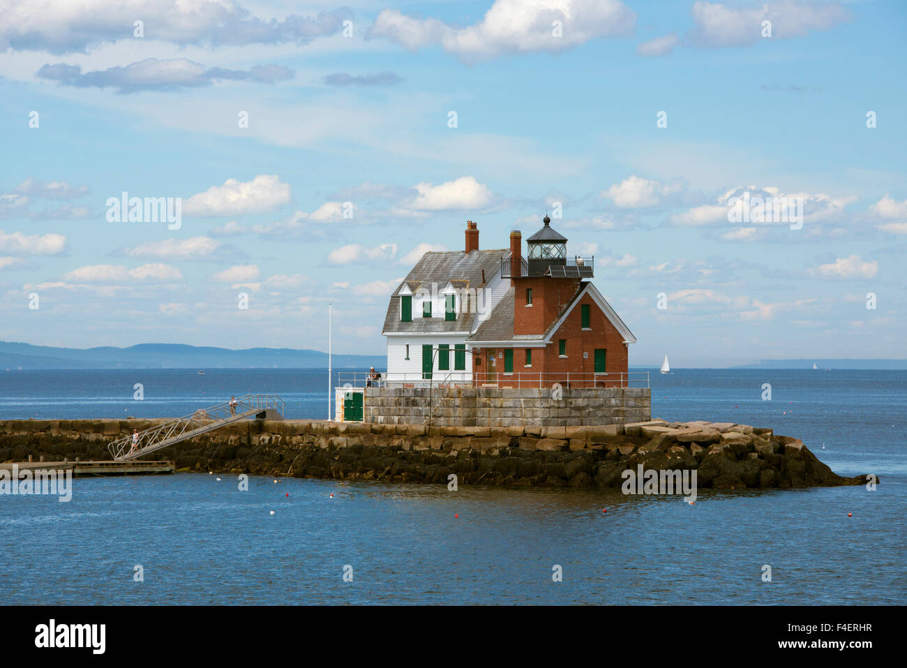 Rockland breakwater lighthouse hi-res stock photography and images - Alamy