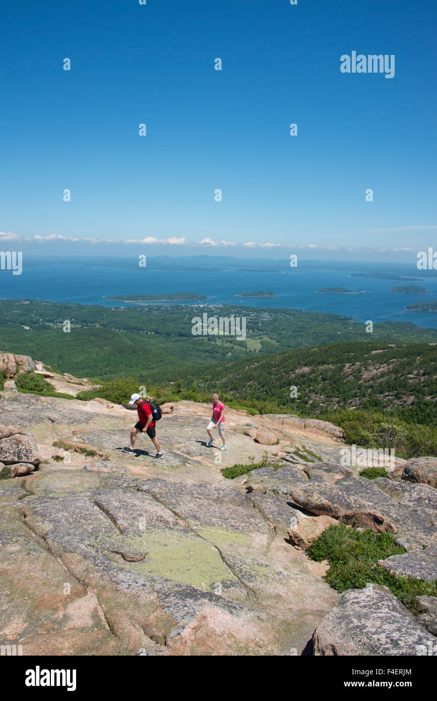 Maine, Bar Harbor, Acadia National Park. View of Bar Island, accessed ...