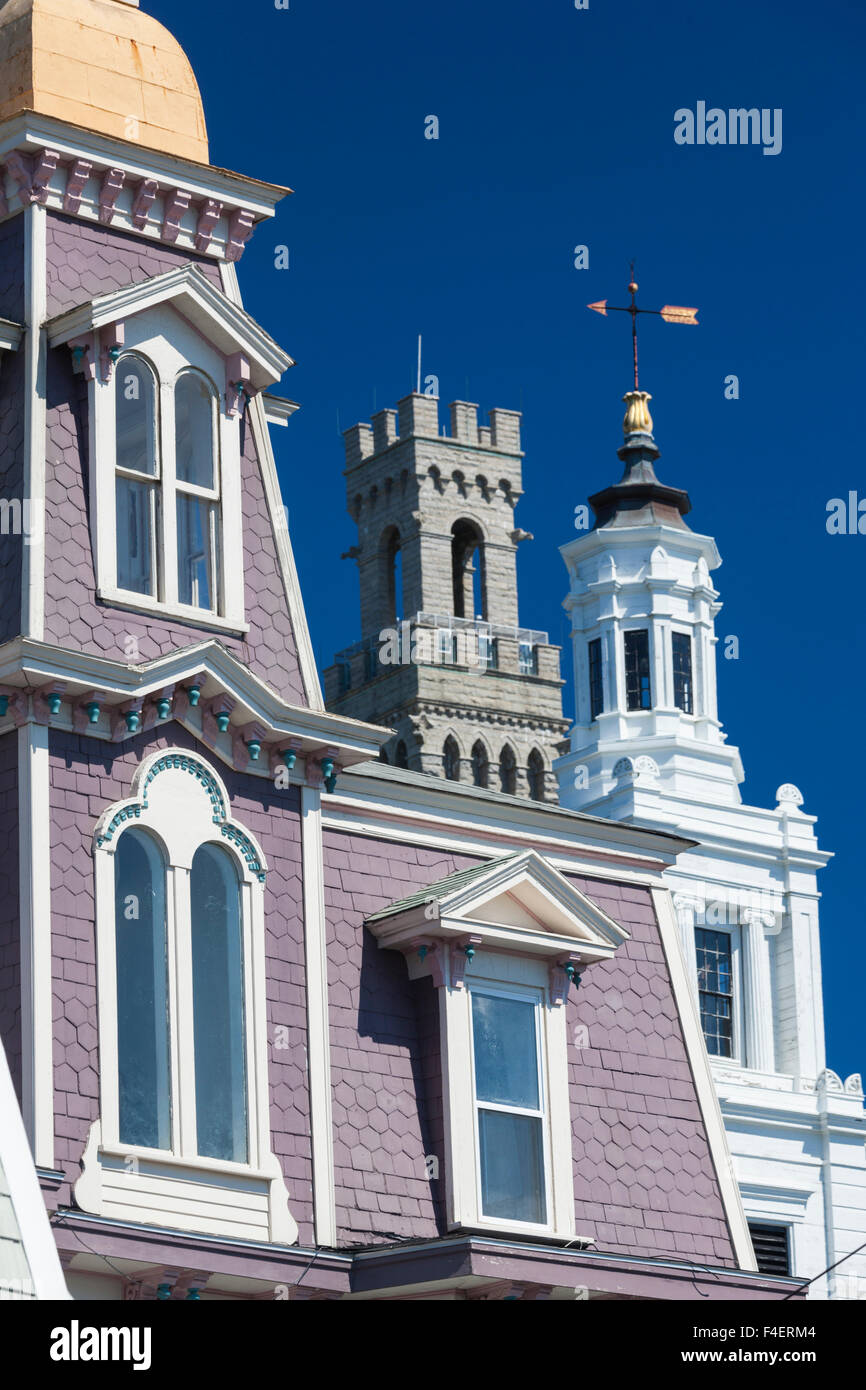 Massachusetts, Cape Cod, Provincetown, buildings around Pilgrim ...