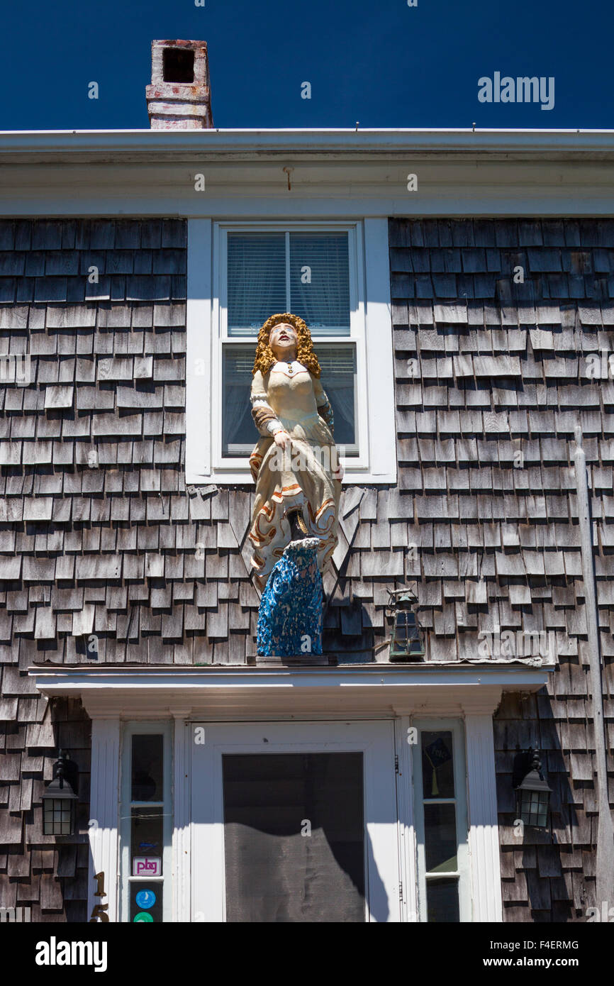 Massachusetts, Cape Cod, Provincetown, The West End, house with ship ...