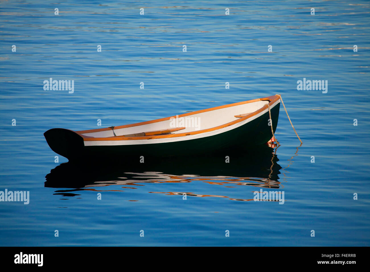 USA, Maine, Small row boat at Bass Harbor Stock Photo - Alamy