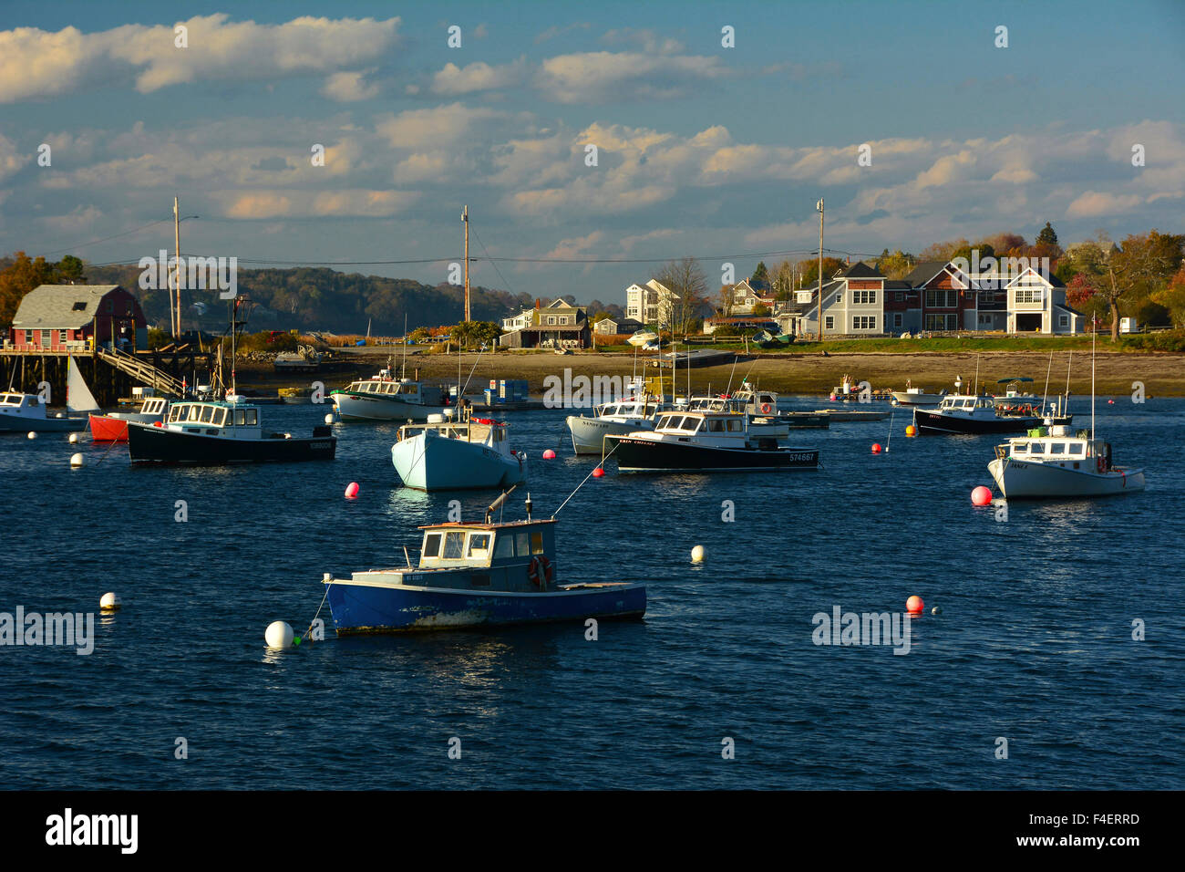 Autumn at New Harbor, Maine, USA Stock Photo - Alamy
