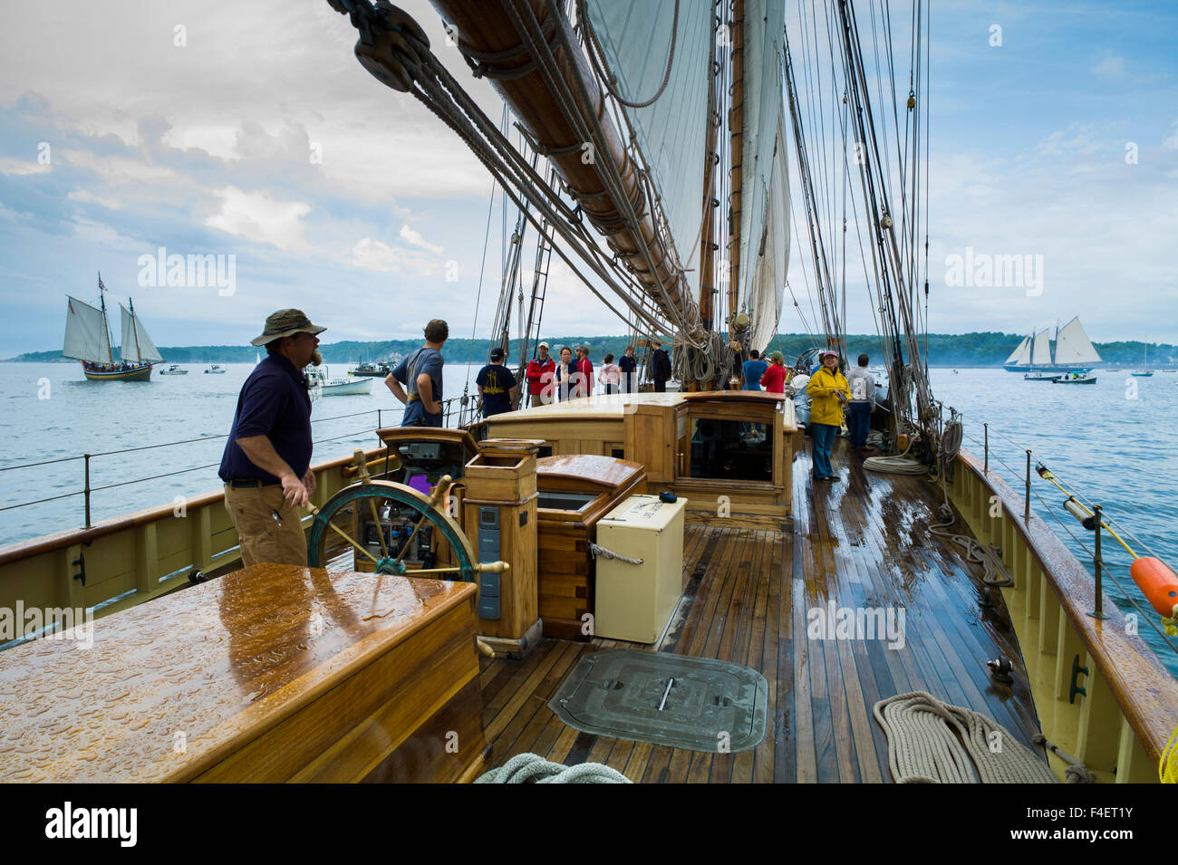 Massachusetts, Gloucester, Schooner Festival, aboard the Schooner ...