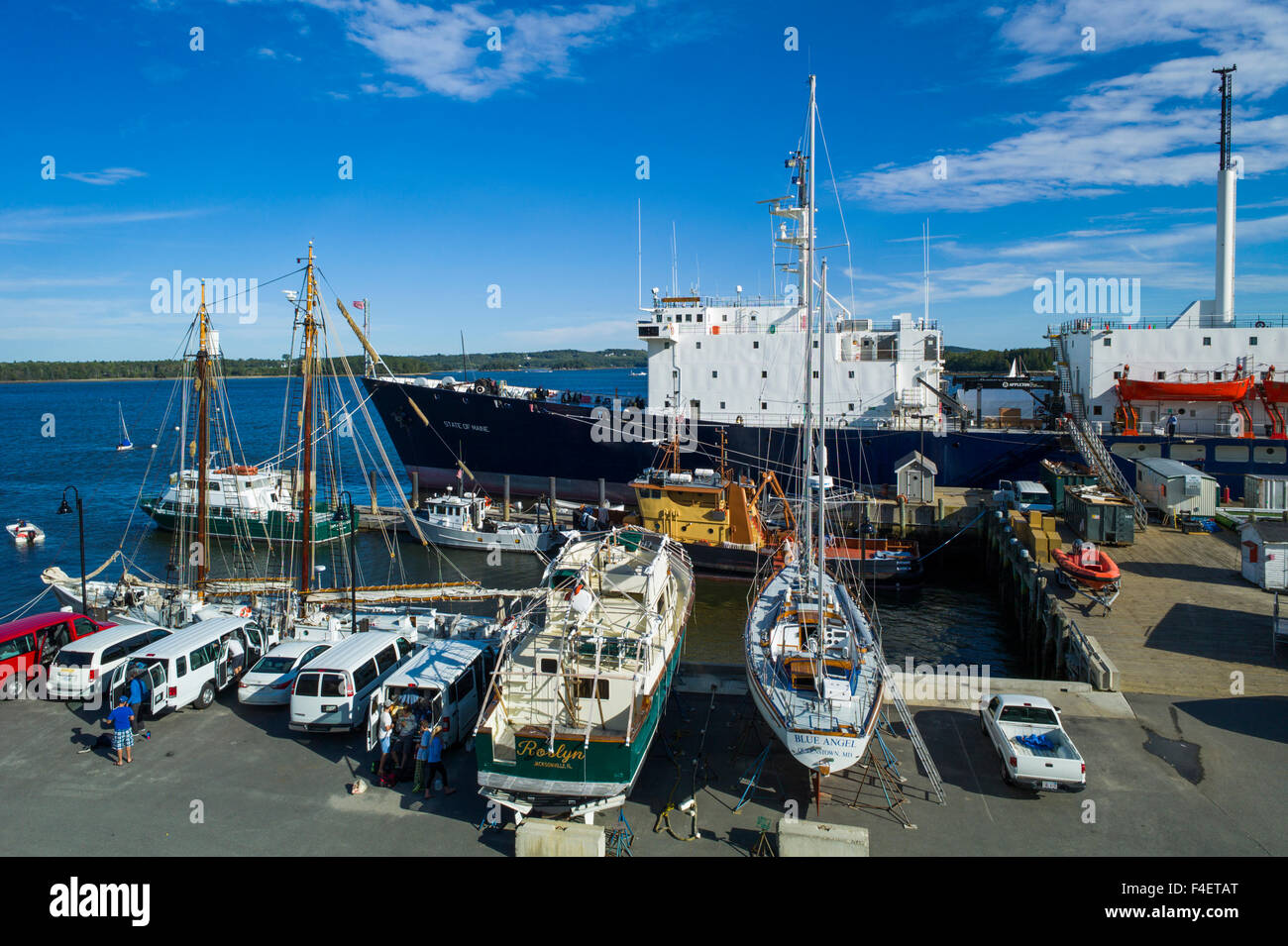 Maine, Castine, Maine Maritime Academy, training ship State of Maine ...