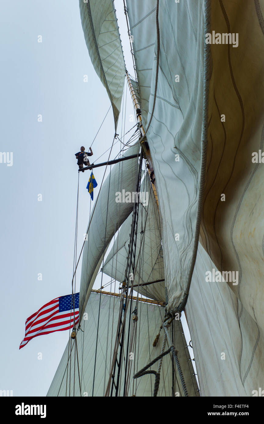 Massachusetts, Gloucester, Schooner Festival, sailing ship lookout ...