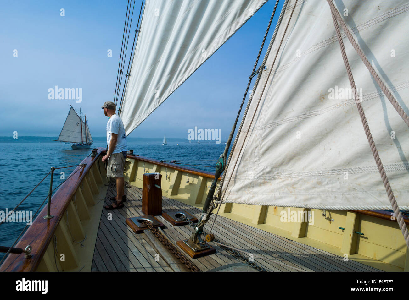 Massachusetts, Gloucester, Schooner Festival, aboard the Schooner ...