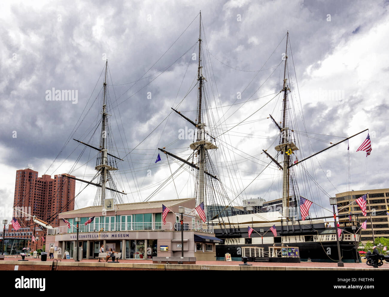Baltimore's historic Inner Harbor Stock Photo - Alamy