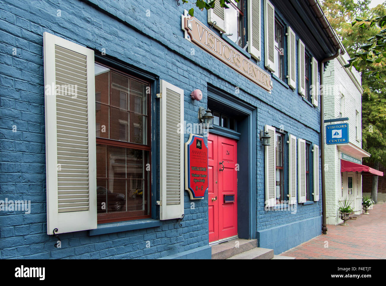 Colonial architecture in historic Annapolis, Maryland Stock Photo - Alamy