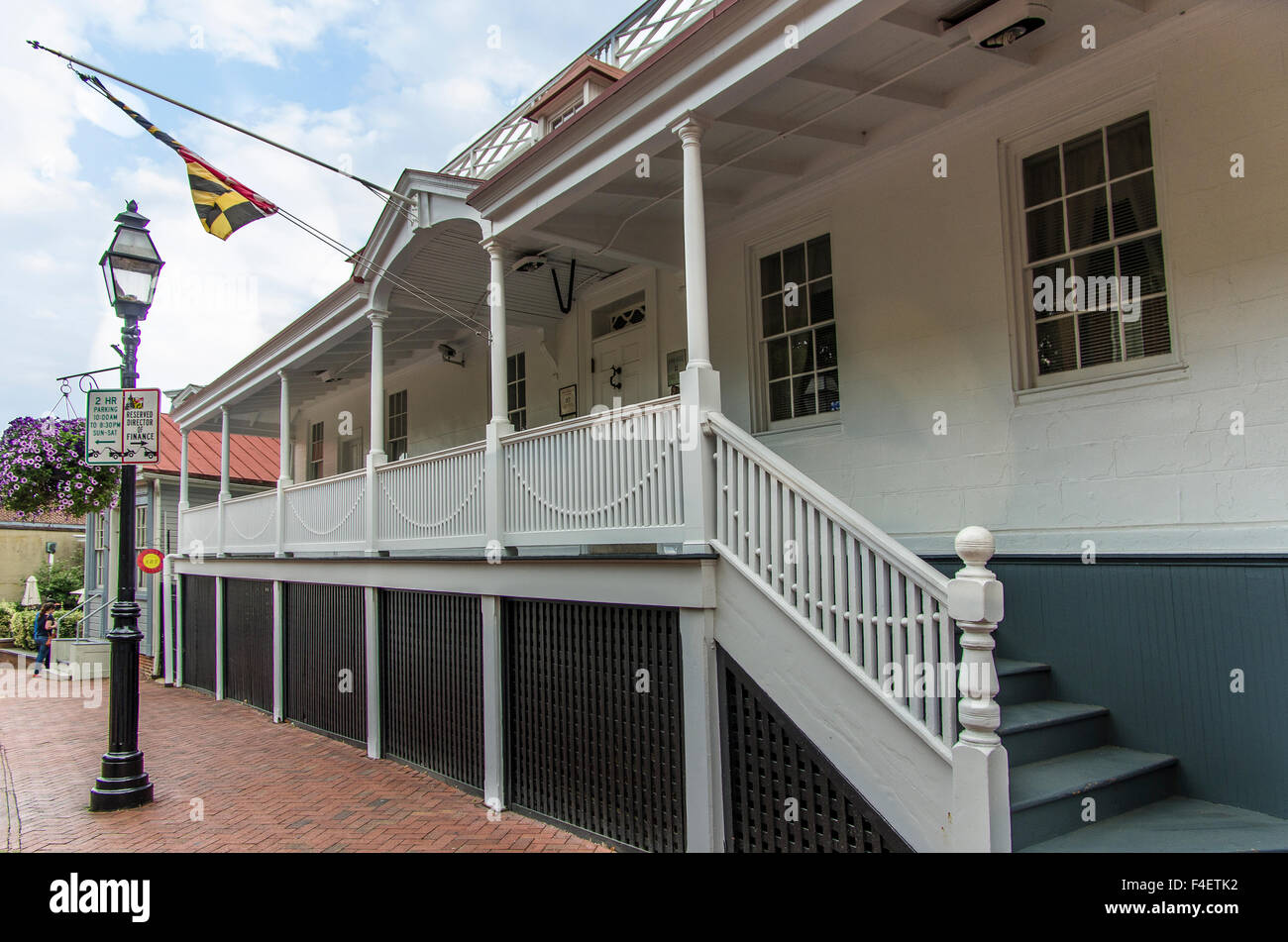 Colonial architecture in historic Annapolis, Maryland Stock Photo - Alamy