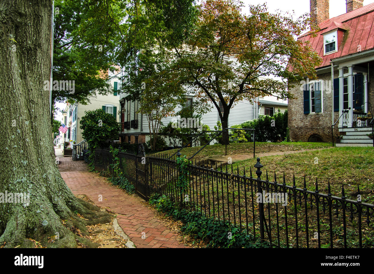Colonial architecture in historic Annapolis, Maryland Stock Photo - Alamy