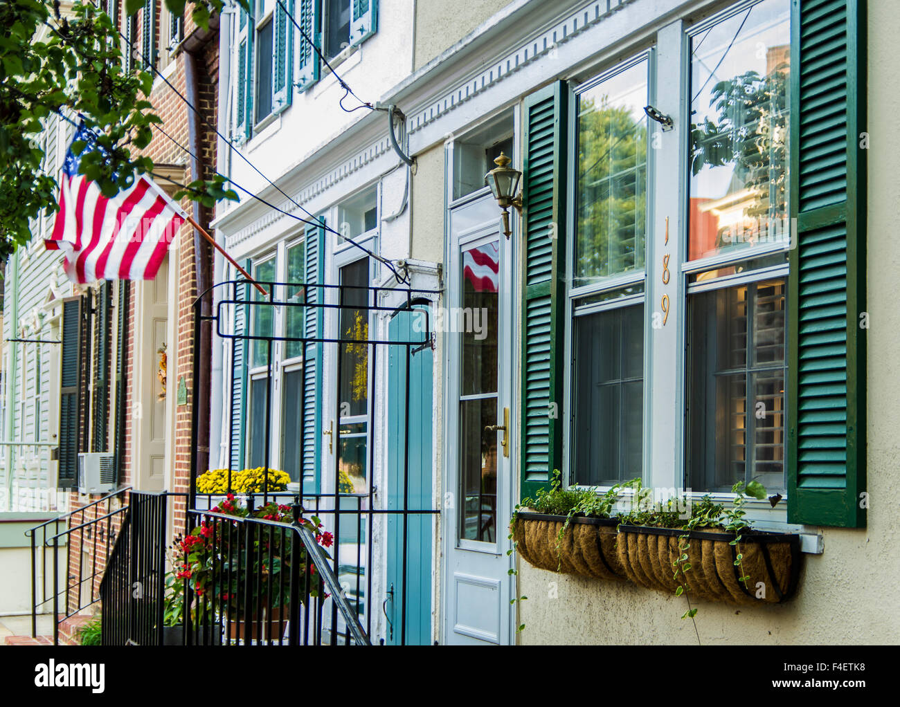 Colonial architecture in historic Annapolis, Maryland Stock Photo - Alamy
