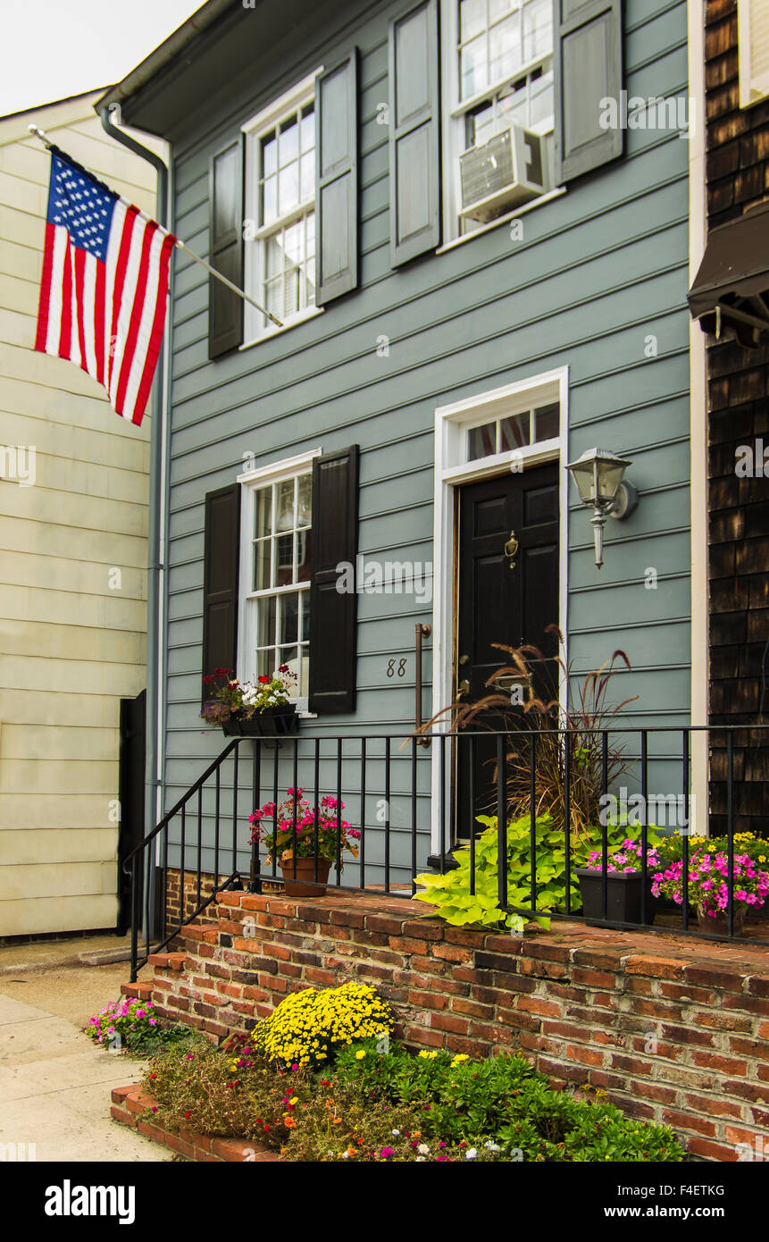 Colonial architecture in historic Annapolis, Maryland Stock Photo - Alamy