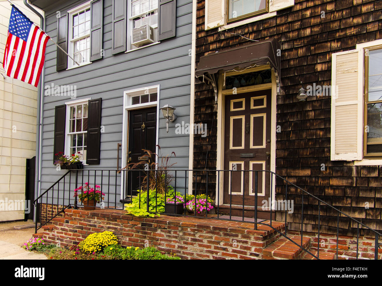 Colonial architecture in historic Annapolis, Maryland Stock Photo - Alamy