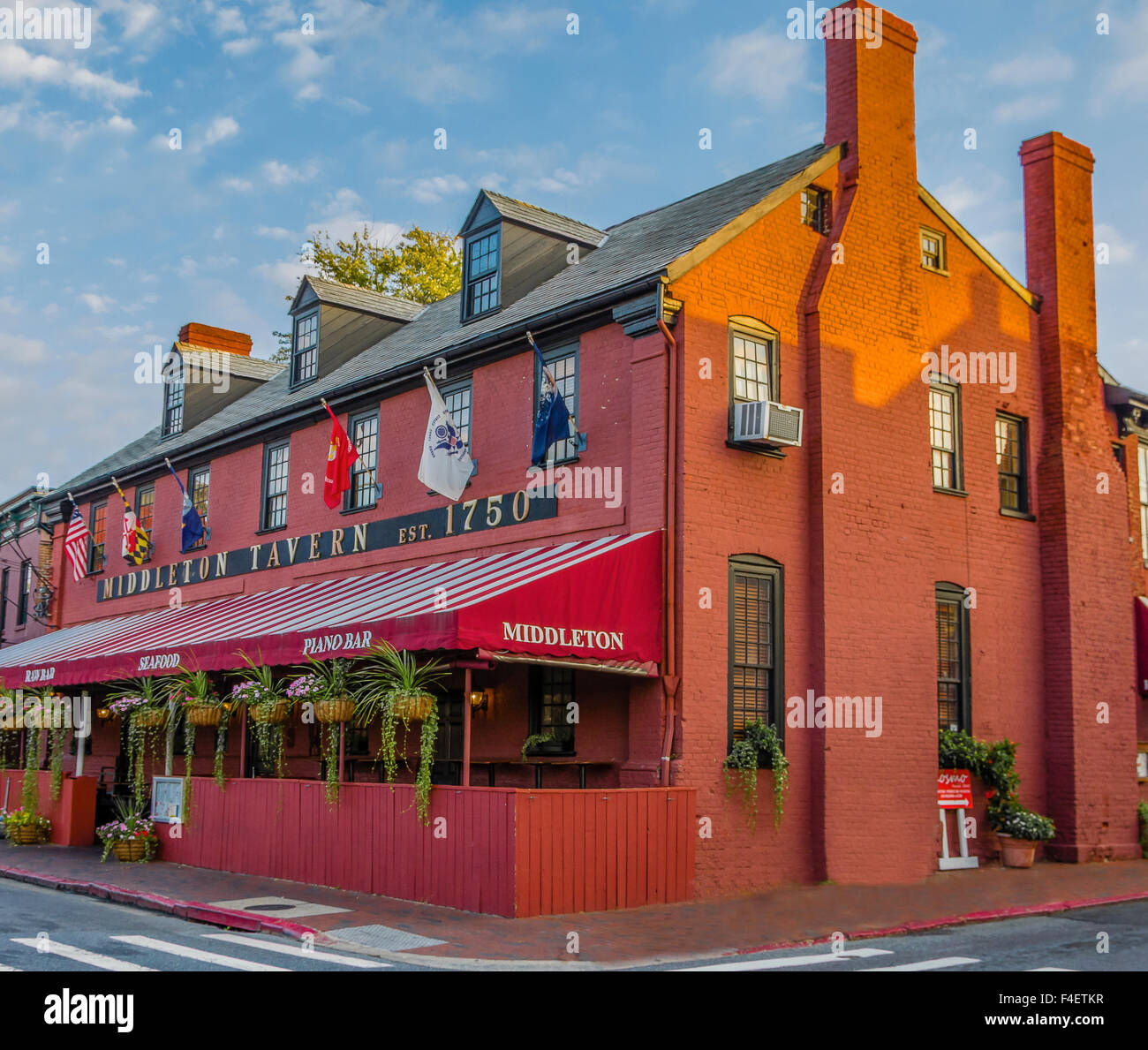 Colonial architecture in historic Annapolis, Maryland Stock Photo - Alamy