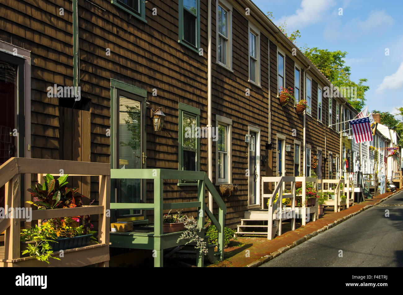 Colonial architecture in historic Annapolis, Maryland Stock Photo - Alamy