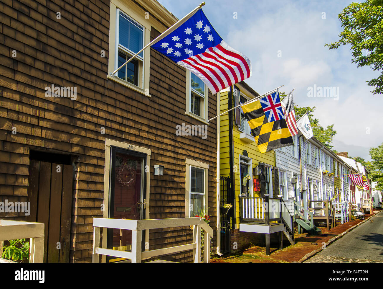 Colonial architecture in historic Annapolis, Maryland Stock Photo - Alamy