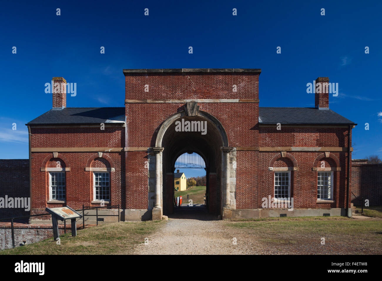 USA, Maryland, Fort Washington, Fort Washington Park, first fortress ...