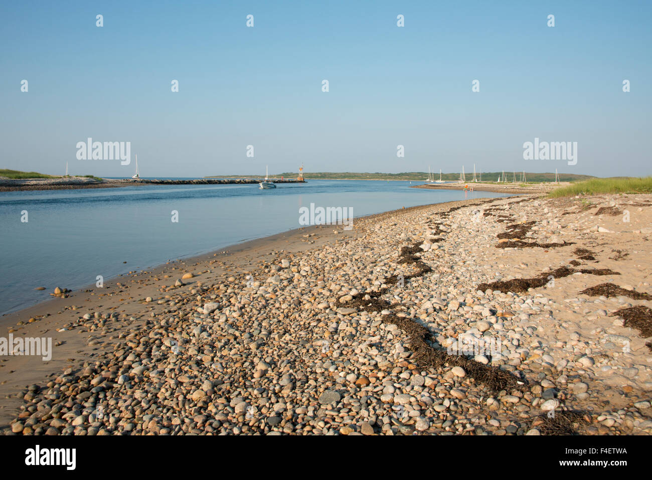 Massachusetts, Elizabeth Islands, Cuttyhunk Island, Gosnold. Rocky ...