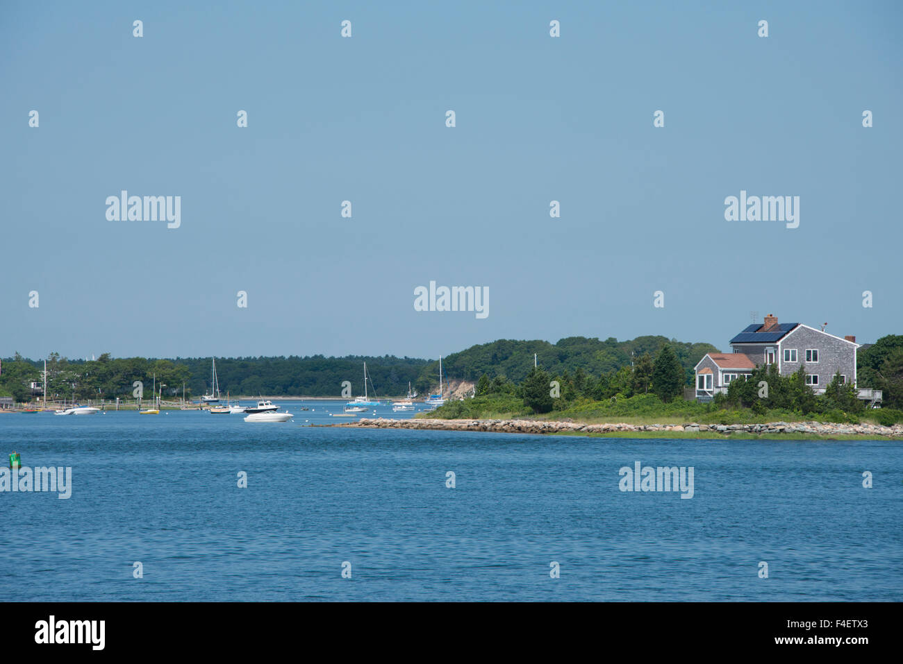Massachusetts, Cape Cod, Cape Cod Canal, Buzzards Bay. (Large format ...